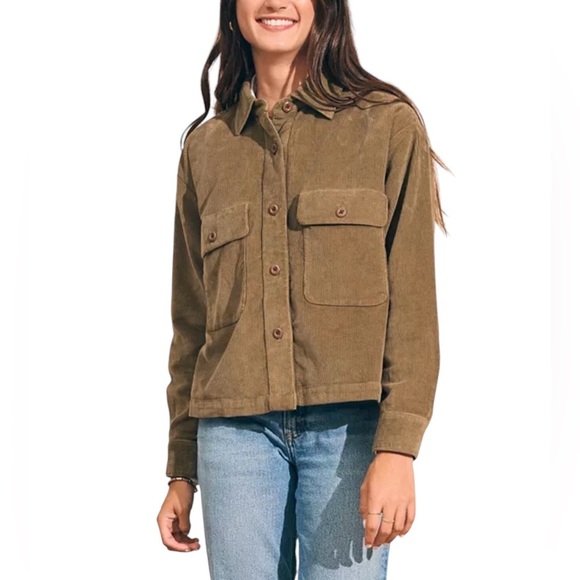 Faherty | Jackets & Coats | Faherty Stretch Corduroy Oversized Shirt ...